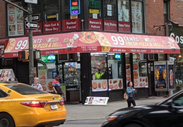 99 Cent Pizza on 6th and 31st - Local NYC